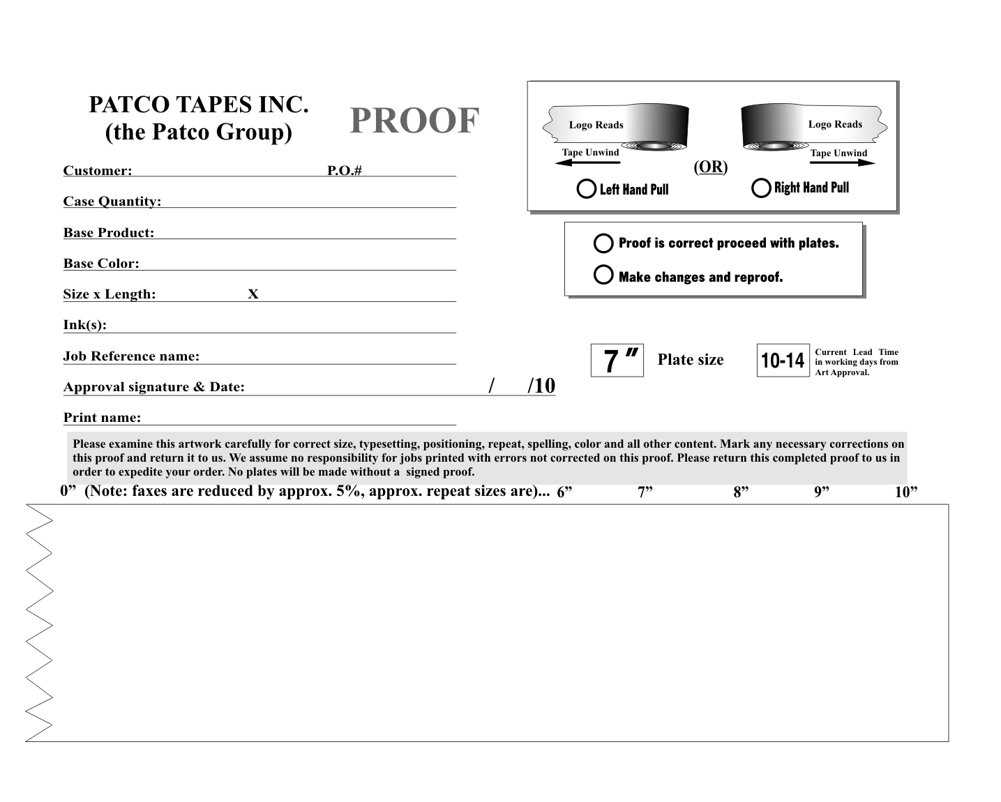 Printing Proof Requirements | Patco Group